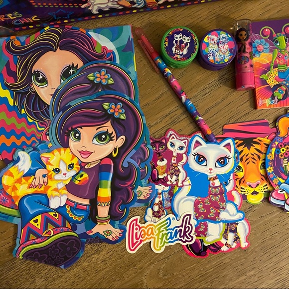Lisa Frank | Office | Vintage Lisa Frank Glamour Girl Box W Stationary ...